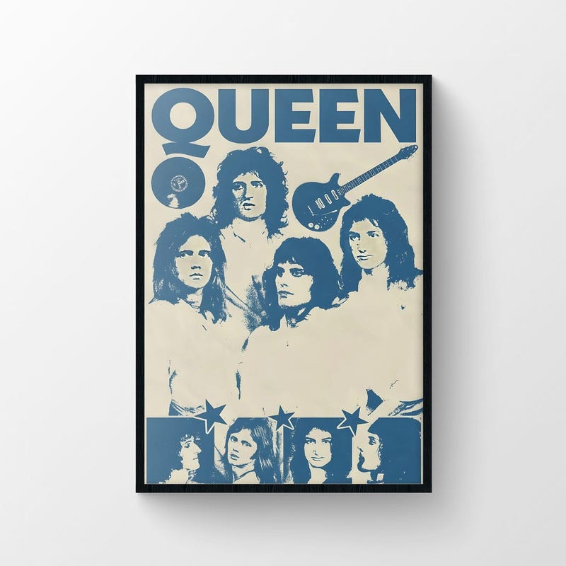Queen Band Poster - Etsy