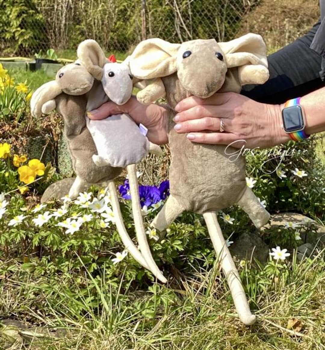 63 Cm BIG Plushie Cute Soft Rat, Cuddly Toy, Plush Toy, Beige Minky Rat ...