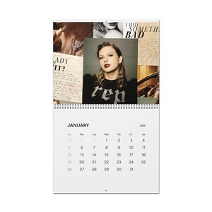 Taylorswift 2025 Calendar - Etsy
