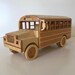 School Bus Handcrafted Wooden School Bus Educational Toy for Kids ...