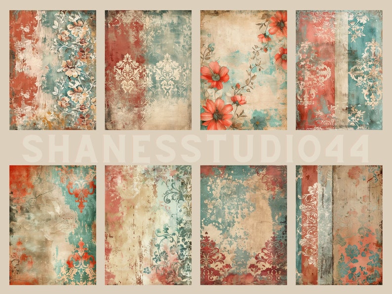 Terracotta Garden Junk Journal Kit: Vintage Ephemera (digital Download ...