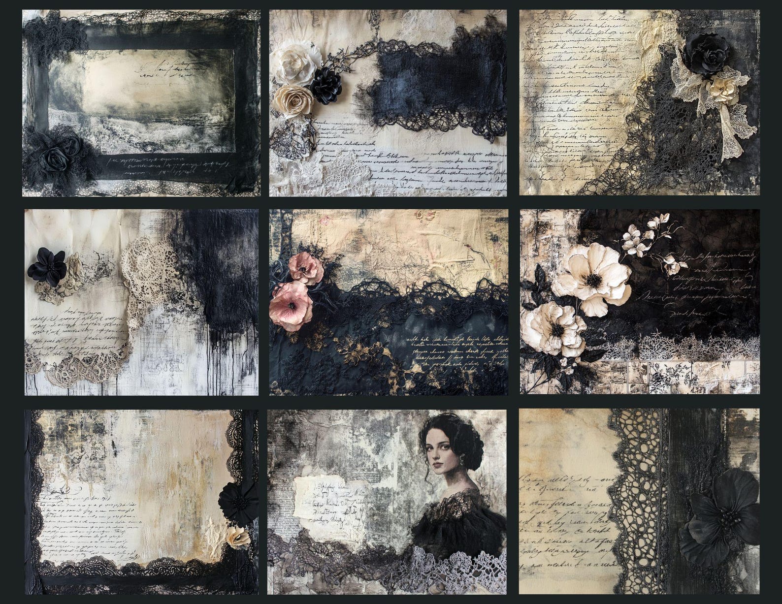 Gothic Ephemera: Dark Academia Junk Journal Paper (digital Download, 20 ...