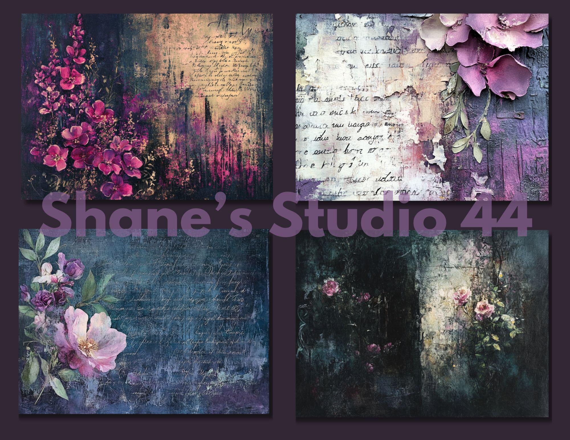 Dark Cottagecore Junk Journal Paper: Moody Garden Ephemera (digital ...