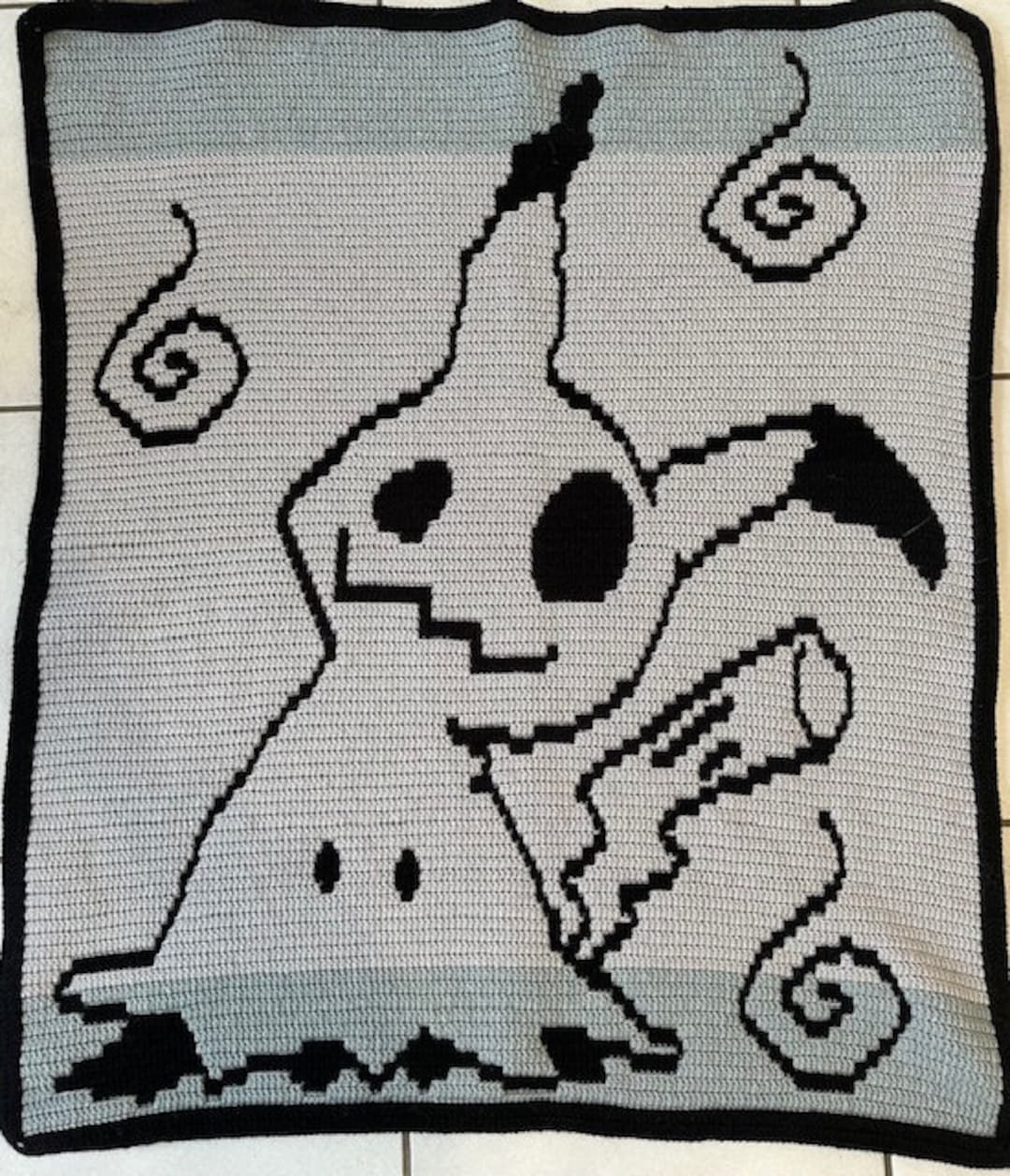 Mosaic Crochet Blanket Mimikyu Pattern - Etsy