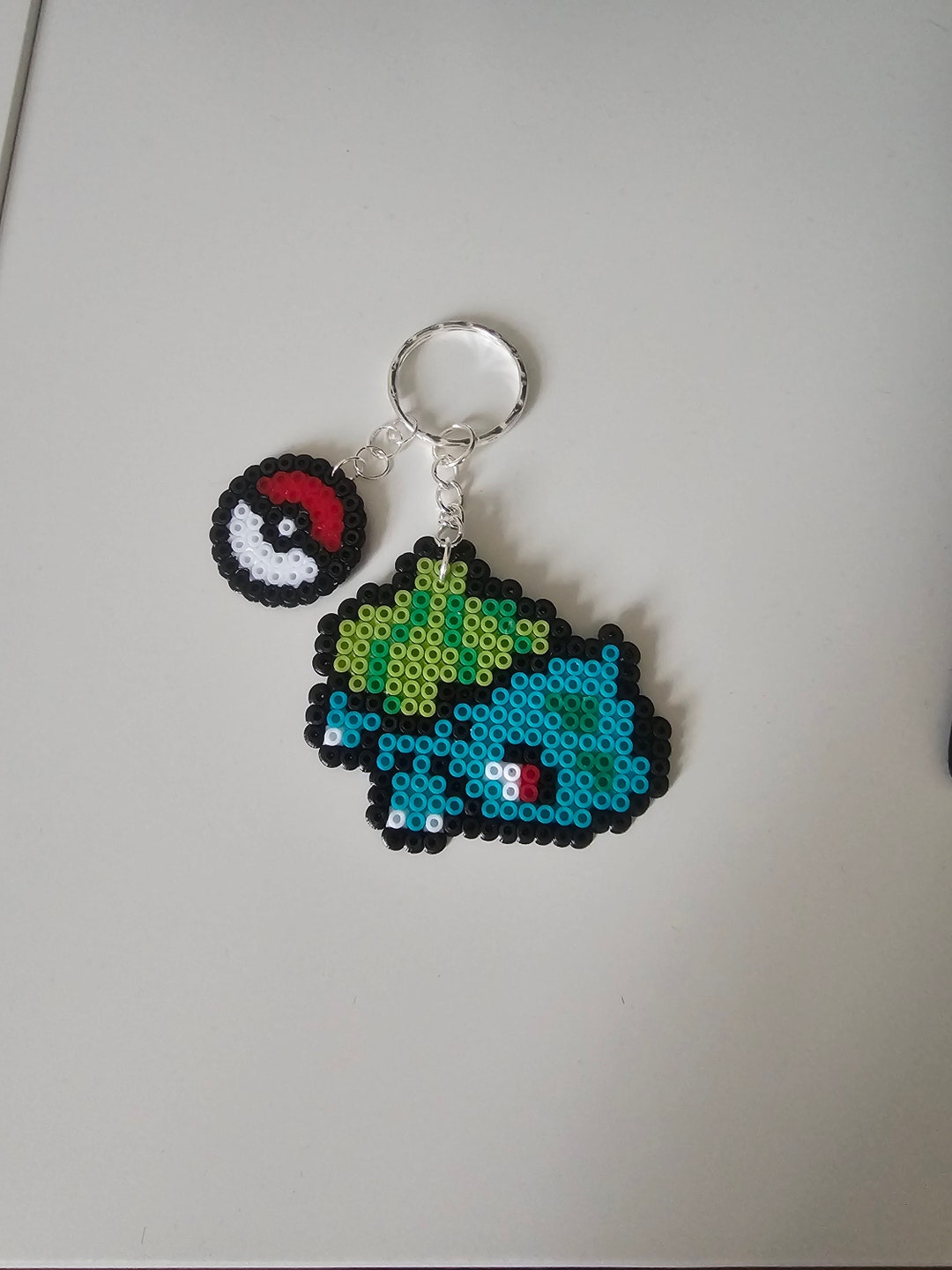 Pokemon Pokeball Bulbasaur Pixel Art Keyring / Keychain - Etsy