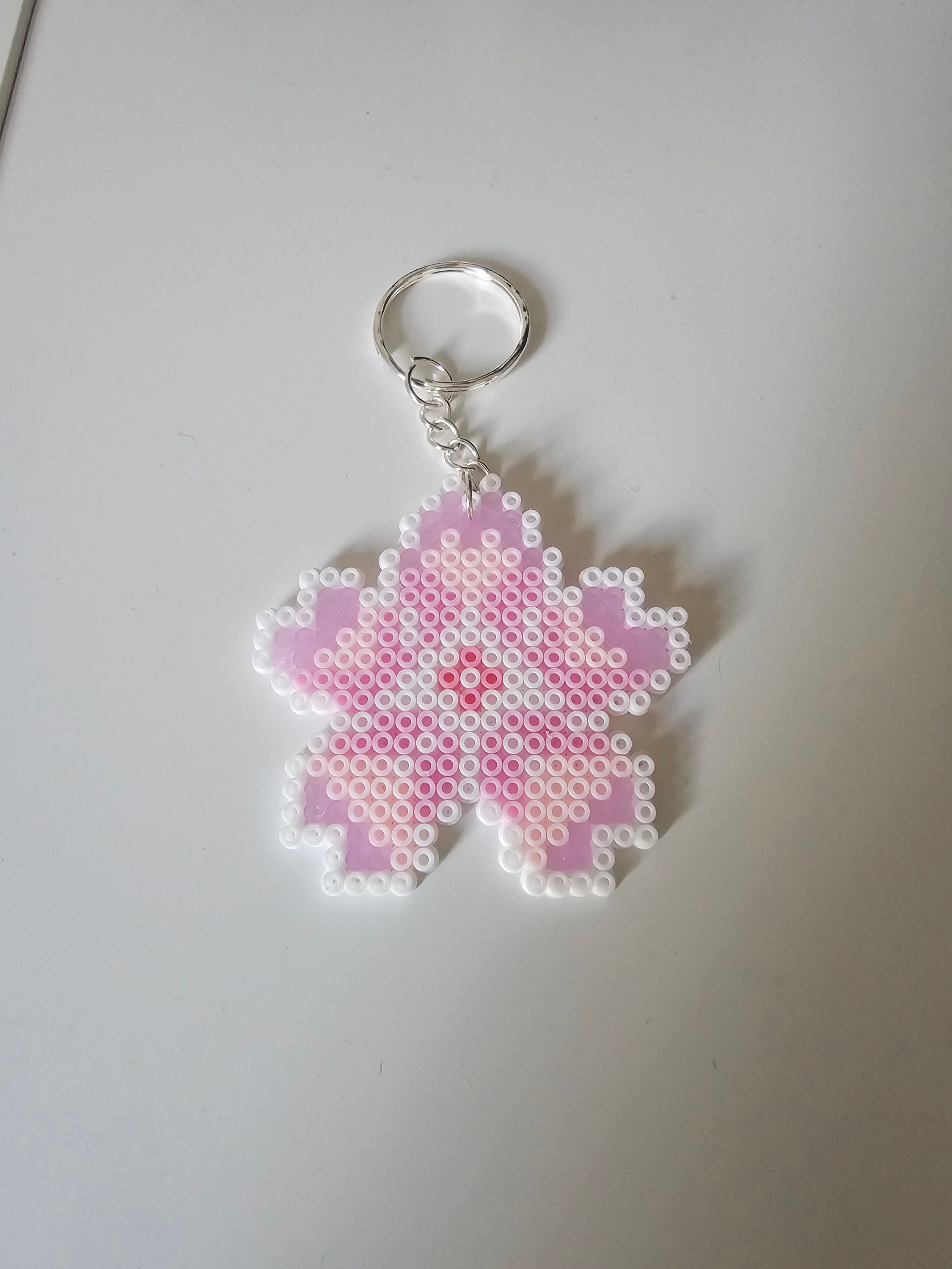 Sakura Cherry Blossom Pixel Art Keyring - Etsy