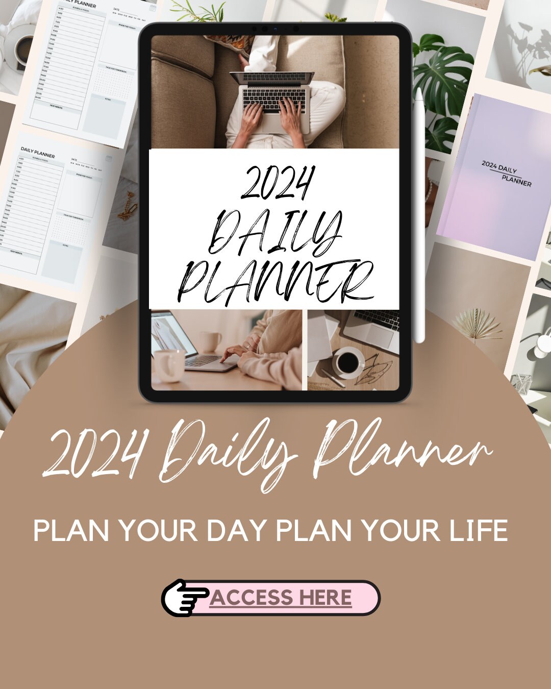 PRINTABLE DAILY PLANNER | Printable Productivity Day Planner for Work ...