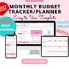 EASY TO USE Budget Planner Google Sheets Monthly Budget Template Budget ...