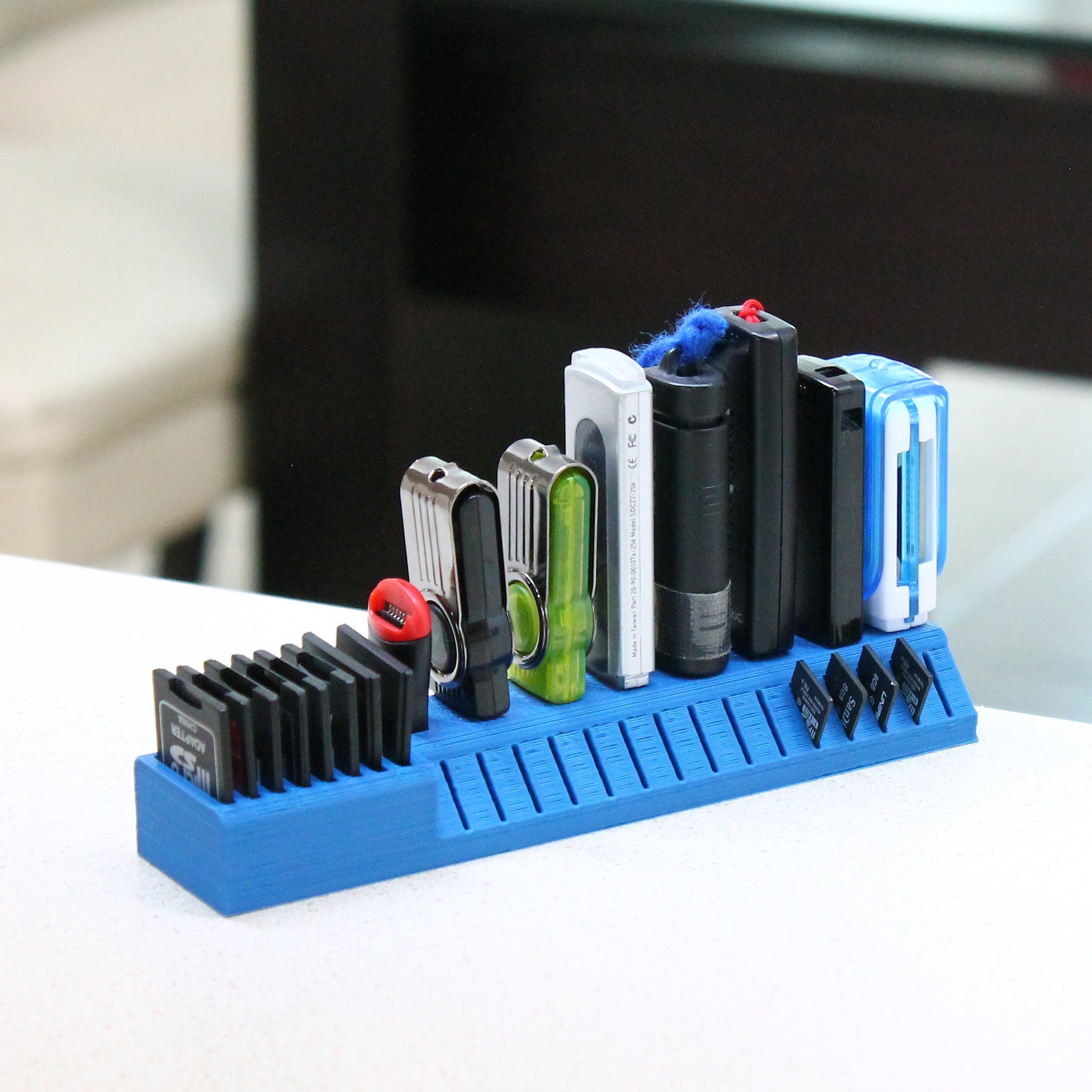 Usb Sd and Microsd Holder for Wide Usb Sticks - Etsy