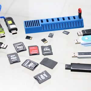 Usb Sd and Microsd Holder for Wide Usb Sticks - Etsy