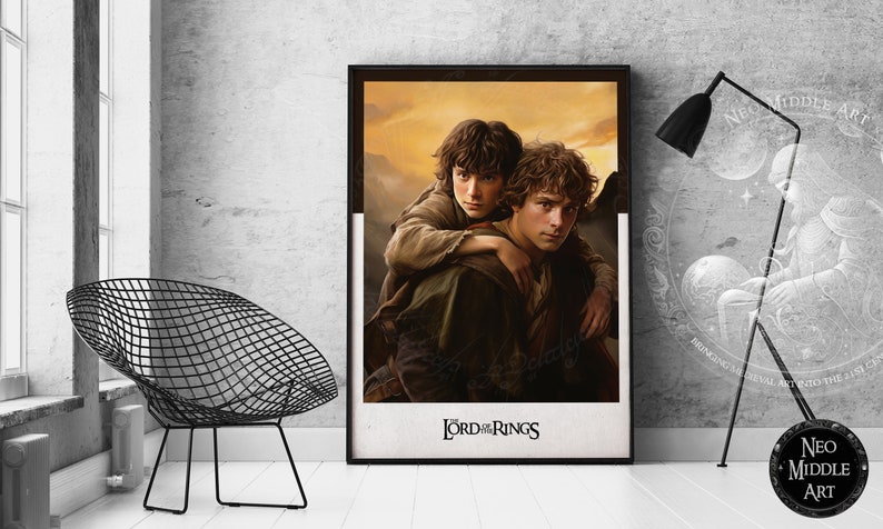 Lord of the Rings Frodo Ans Sam Poster Lotr Epic Scenes & Characters ...