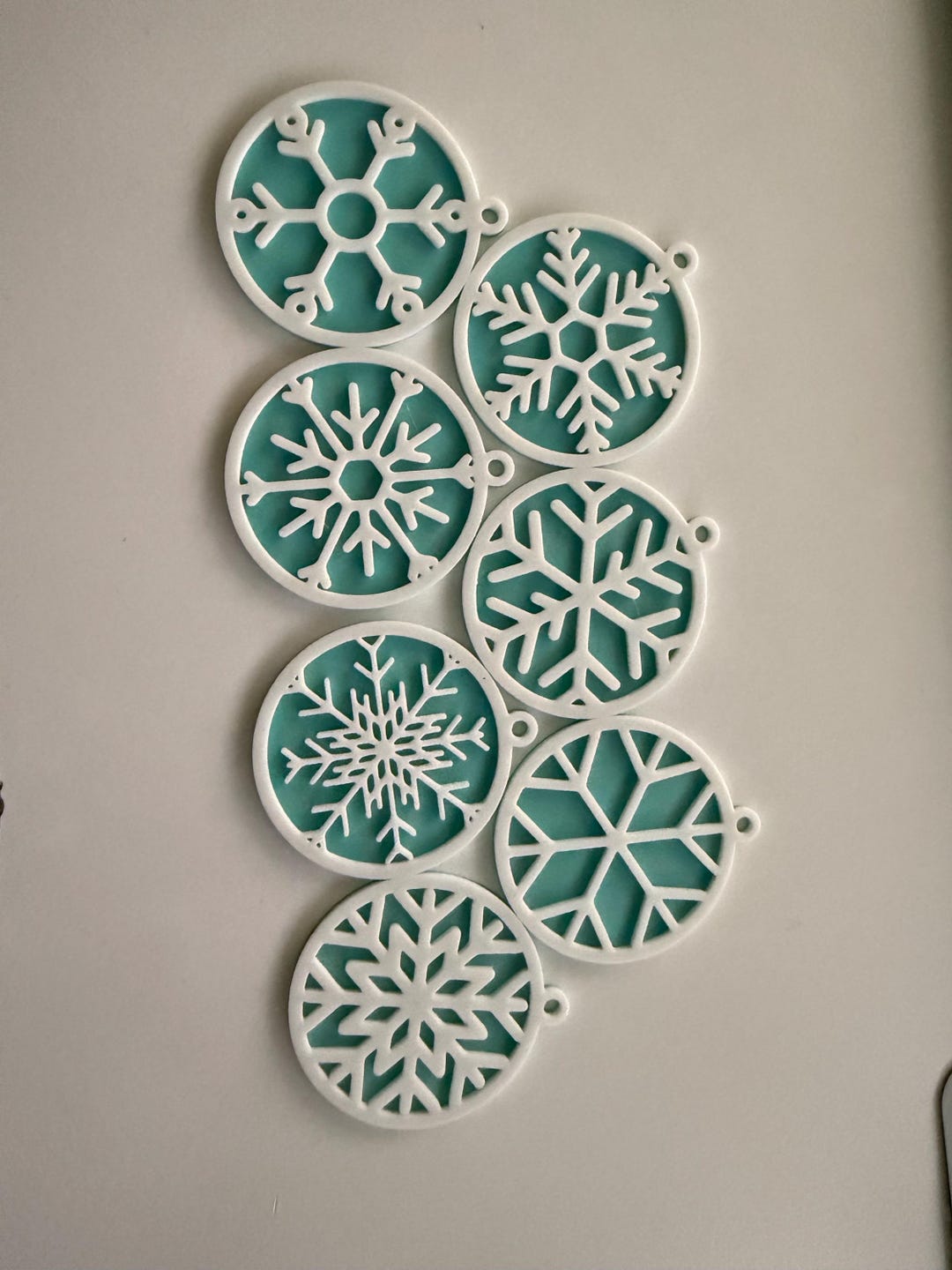 3D Printed Snowflake Ornaments for Festive Holiday Decor - Etsy