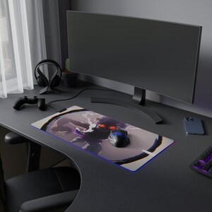 Luffy, Gear 5, Lucci, One Piece, Anime, RGB, Desk Mat, LED Gaming Mouse ...