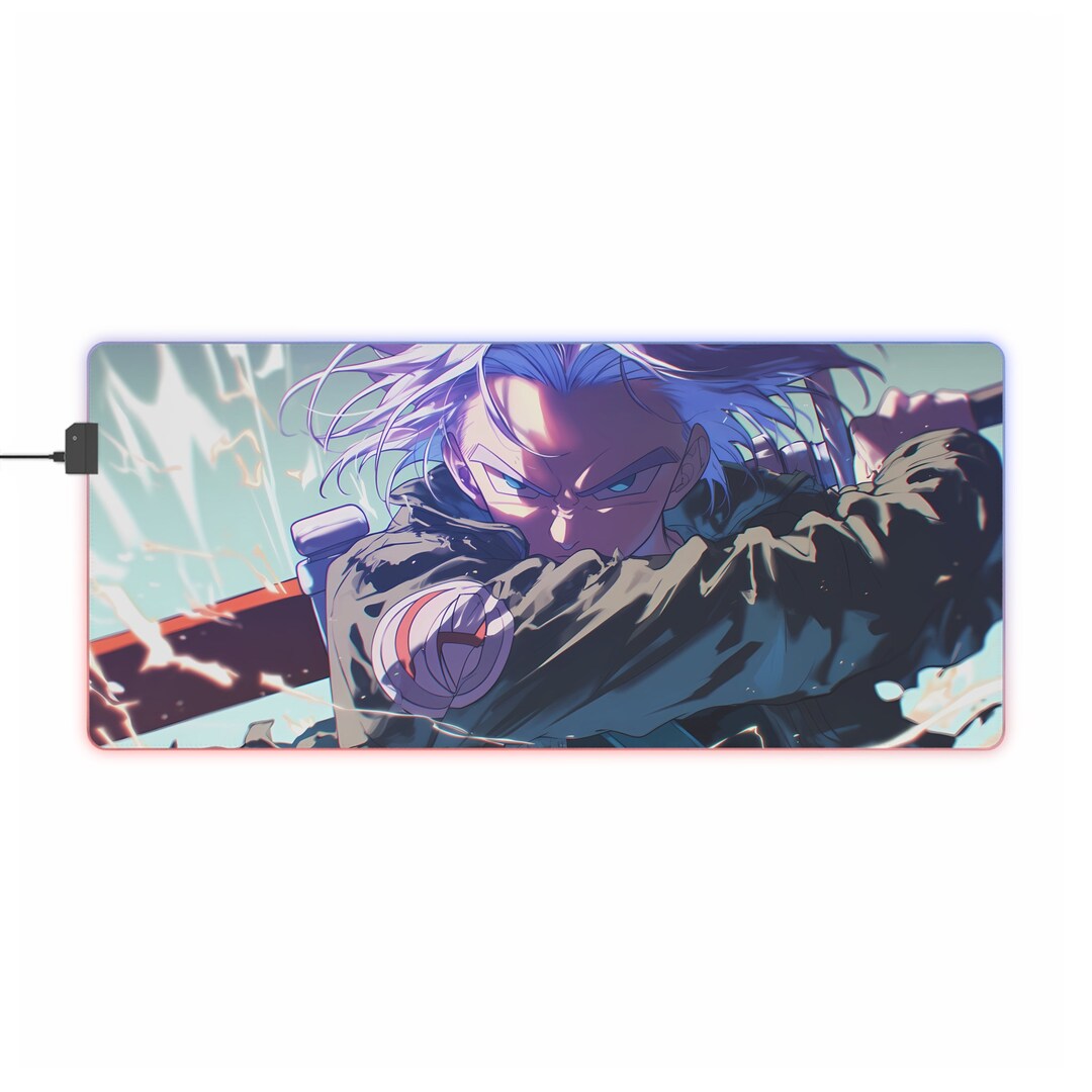 Dragon Ball, Trunks, Super Saiyan, Anime, RGB, Desk Mat, LED Gaming ...