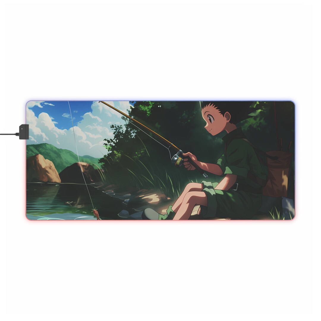 Hunter X Hunter, Gon Freecss, Fishing, Calm, Anime, RGB, Desk Mat, LED ...
