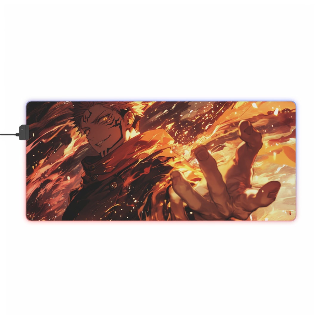 Sukuna, King of Curses, Jujutsu Kaisen, Anime, RGB, Desk Mat, LED ...
