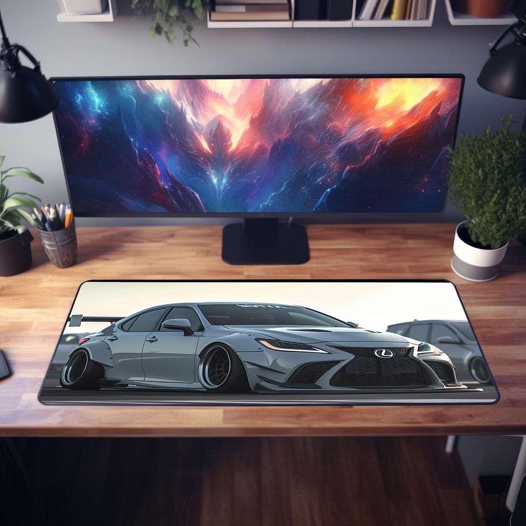 Anime Jdm Style Car, Stanced, XXL Mousepad, RGB, Desk Mat, LED Gaming ...