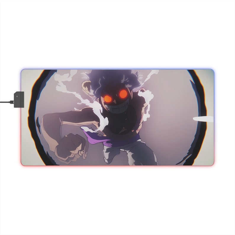 Luffy, Gear 5, Lucci, One Piece, Anime, RGB, Desk Mat, LED Gaming Mouse ...