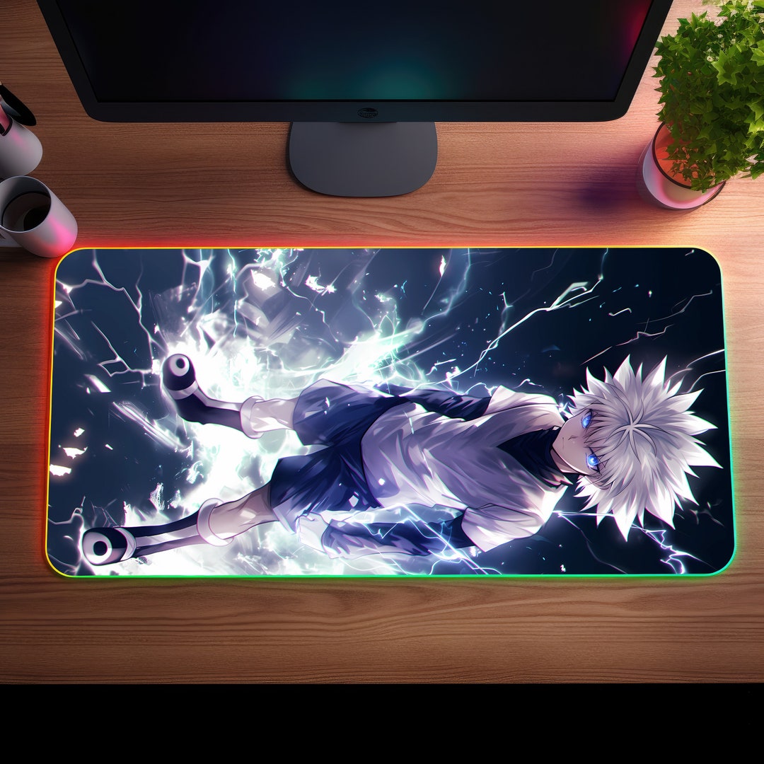 Hunter X Hunter, Killua Zoldyck, God Speed, Anime, RGB, Desk Mat, LED ...