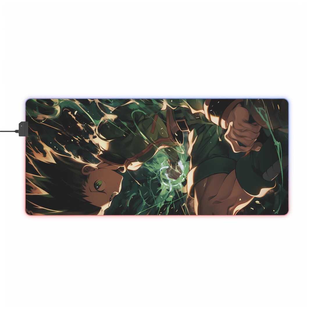 Gon, Hunter X Hunter, Anime, RGB, Desk Mat, LED Gaming Mouse Pad - Etsy