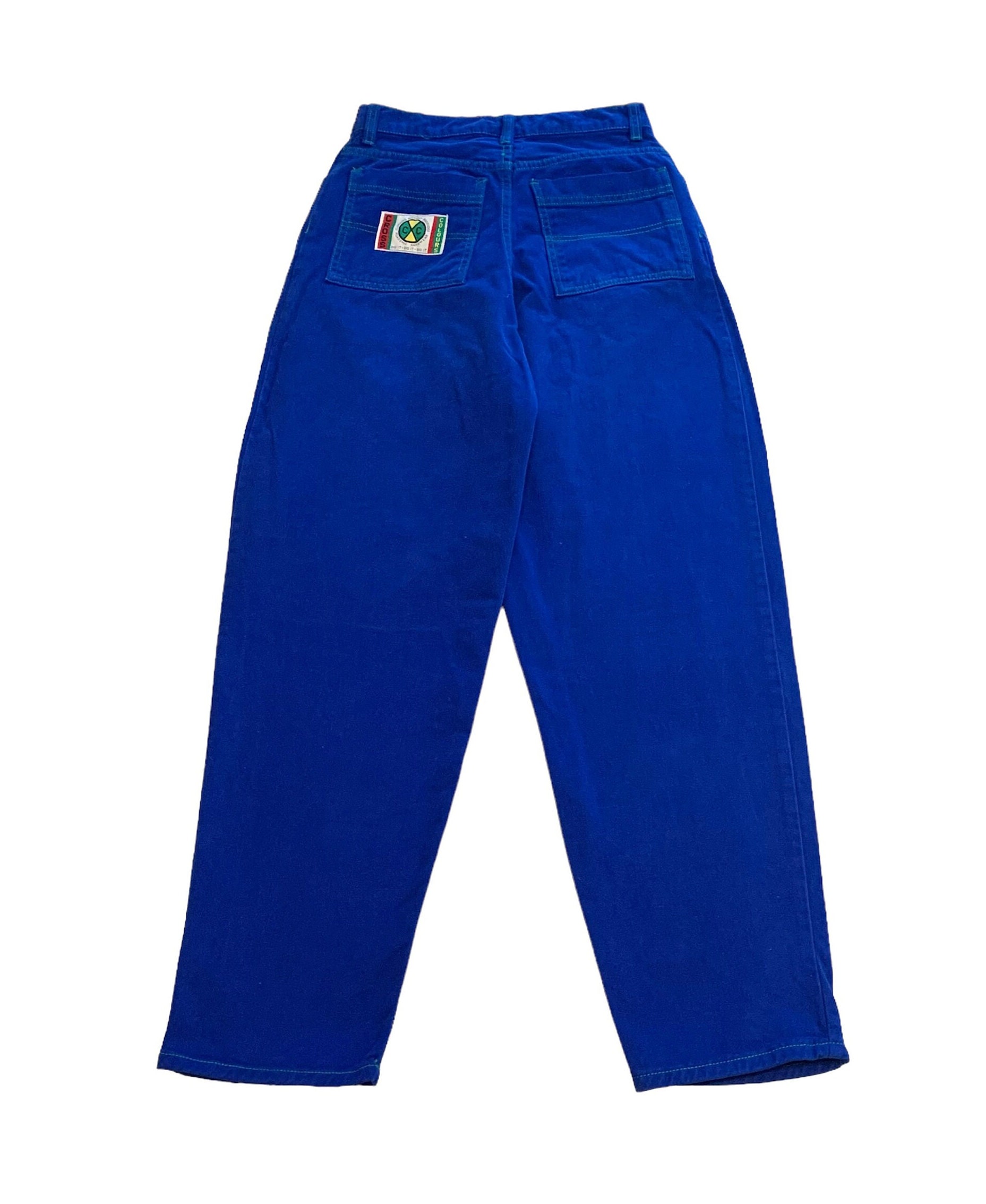 Vintage Cross Colours 90s Royal Blue Baggy Hip Hop Jeans Women's 26 - Etsy