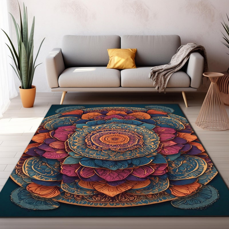 Mandala Mandala Rug - Etsy