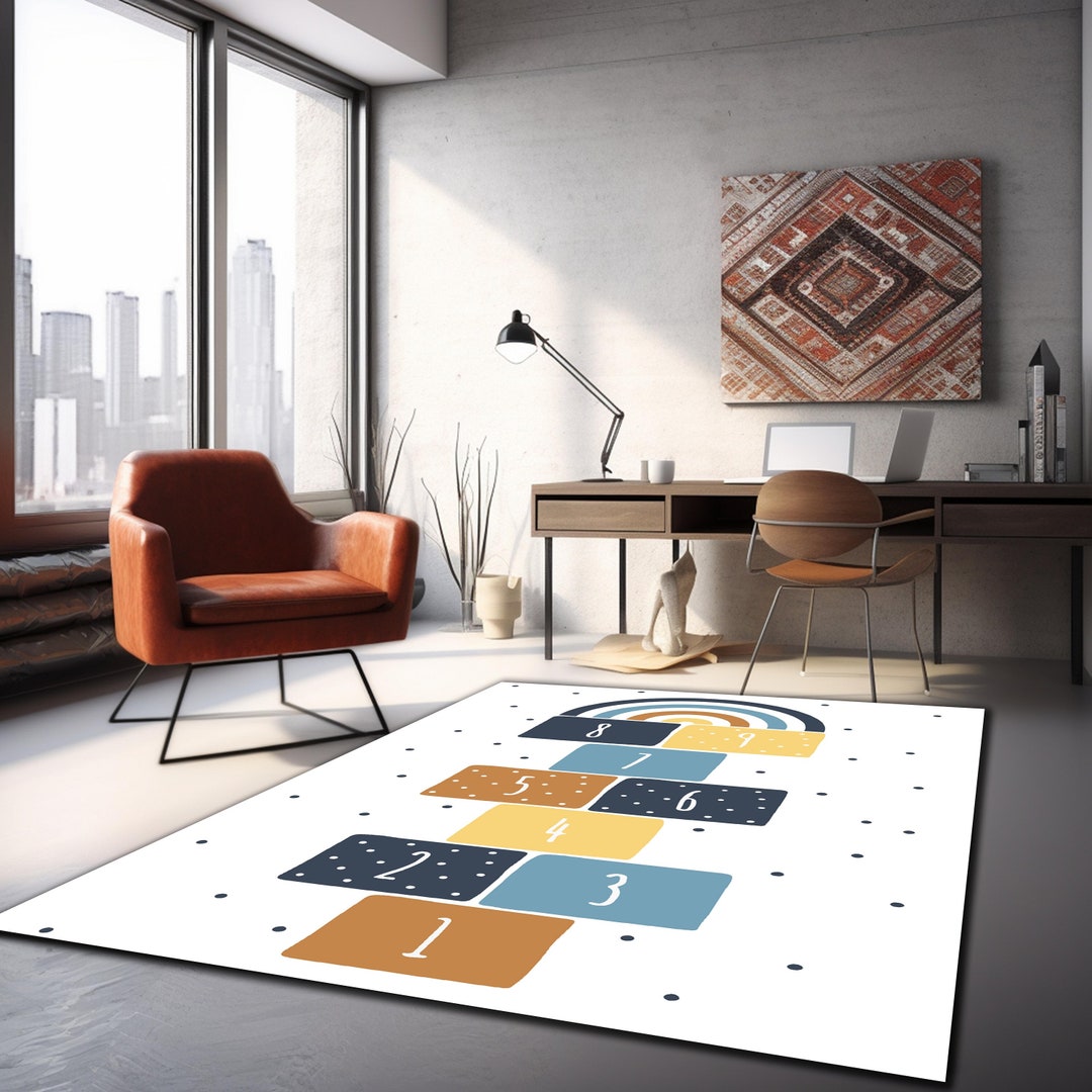 Numbers Educational Kids Rug, Numbers Rug, Personalized Educational ...