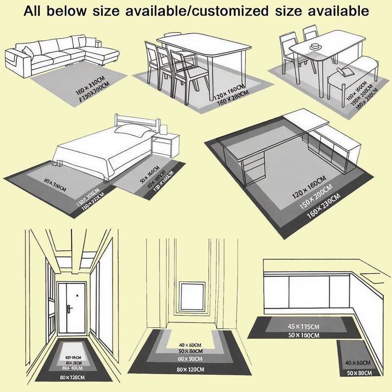 Kitchen Spices Rug, Design Kitchen Rug, Decorative Kitchen Rug, Spices Kitchen Rug, Spoon-spice ...