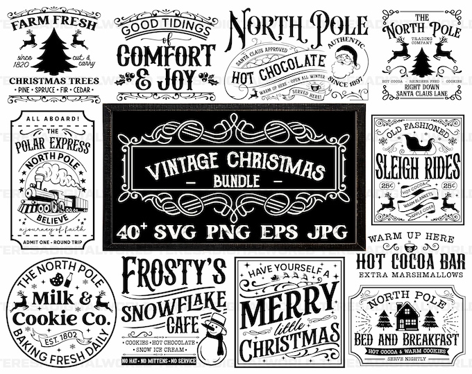 28 Designs Funny Christmas Sign SVG Bundle, Funny Christmas Bundle SVG ...