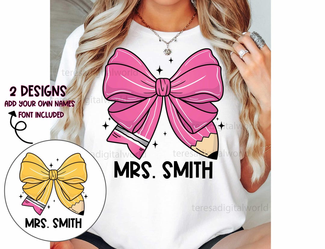 Back to School Coquette, Retro Teacher Png, Teacher Png, Dream Team ...