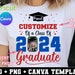 Custom Graduation 2024 CANVA Template, Graduation 2024 SVG PNG, Proud ...