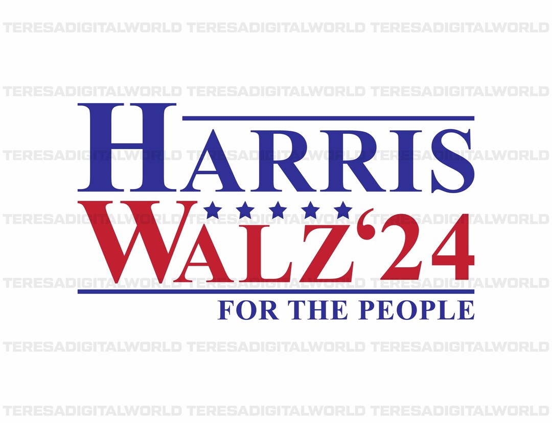 Kamala Harris Tim Walz PNG, SVG, Kamala Png, Kamala Svg, Harris Walz ...