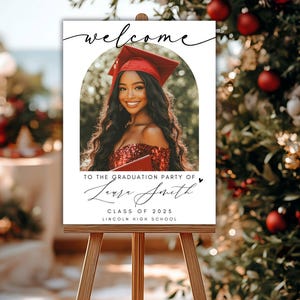 Class of 2025 Graduation Party Welcome Sign Canva Template, Senior ...