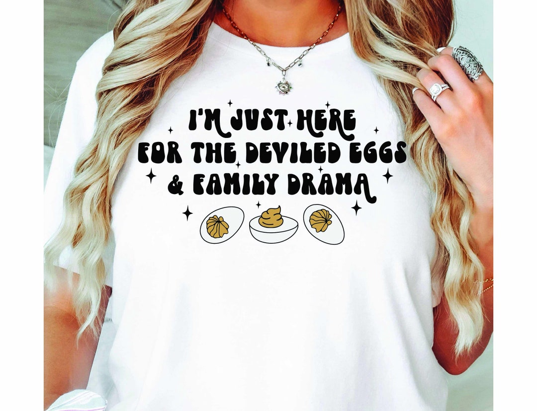 Deviled Eggs SVG, I'm Just Here for the Deviled Eggs Svg, Thanksgiving ...