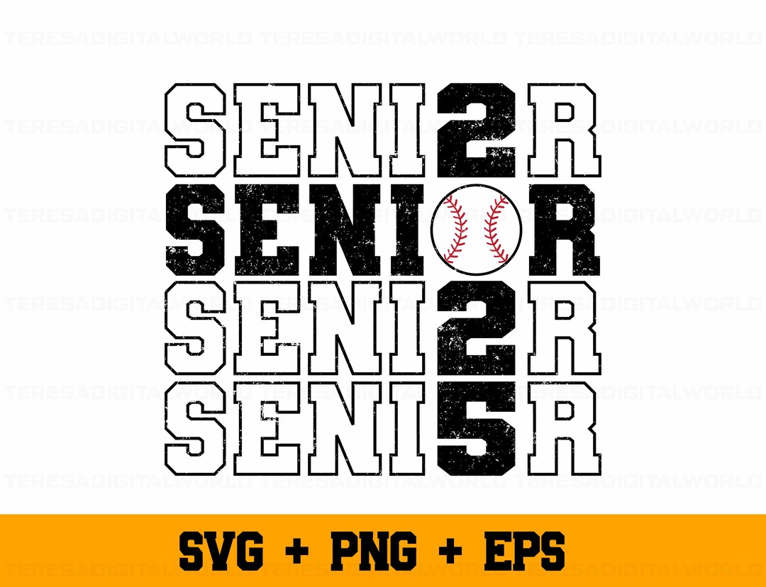 Senior 2025 Baseball SVG Png, Graduation 2025 Svg, Senior 2025 Svg ...