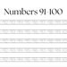 Numbers Tracing Sheets 1-100, Lined & Unlined, Plus Bonus Alphabet ...
