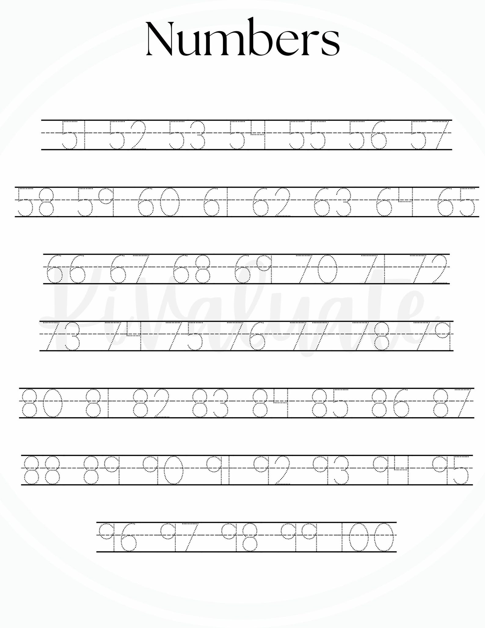 Number Tracing Bundle | 220+ Numbers Worksheets 1-100 | Pre K Printable ...