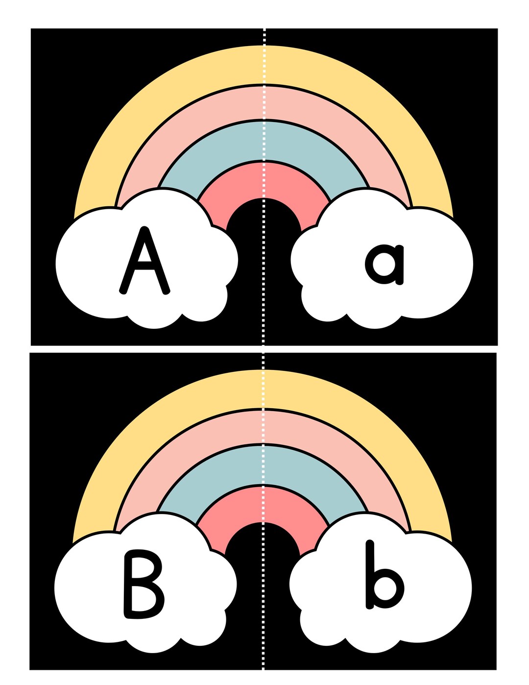 Alphabet Matching Cards for Kids Interactive ABC Learning Game, Bonus ...