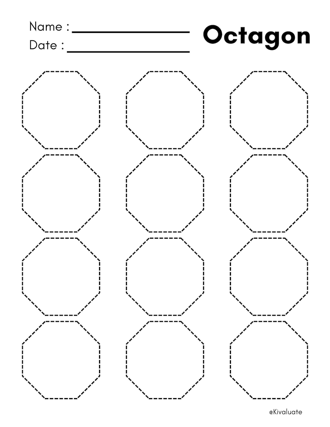 Shapes Tracing Sheets for Kids: Learn & Practice With 16 Fun Worksheets ...