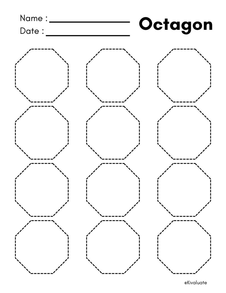 Shapes Tracing Sheets for Kids: Learn & Practice With 16 Fun Worksheets ...