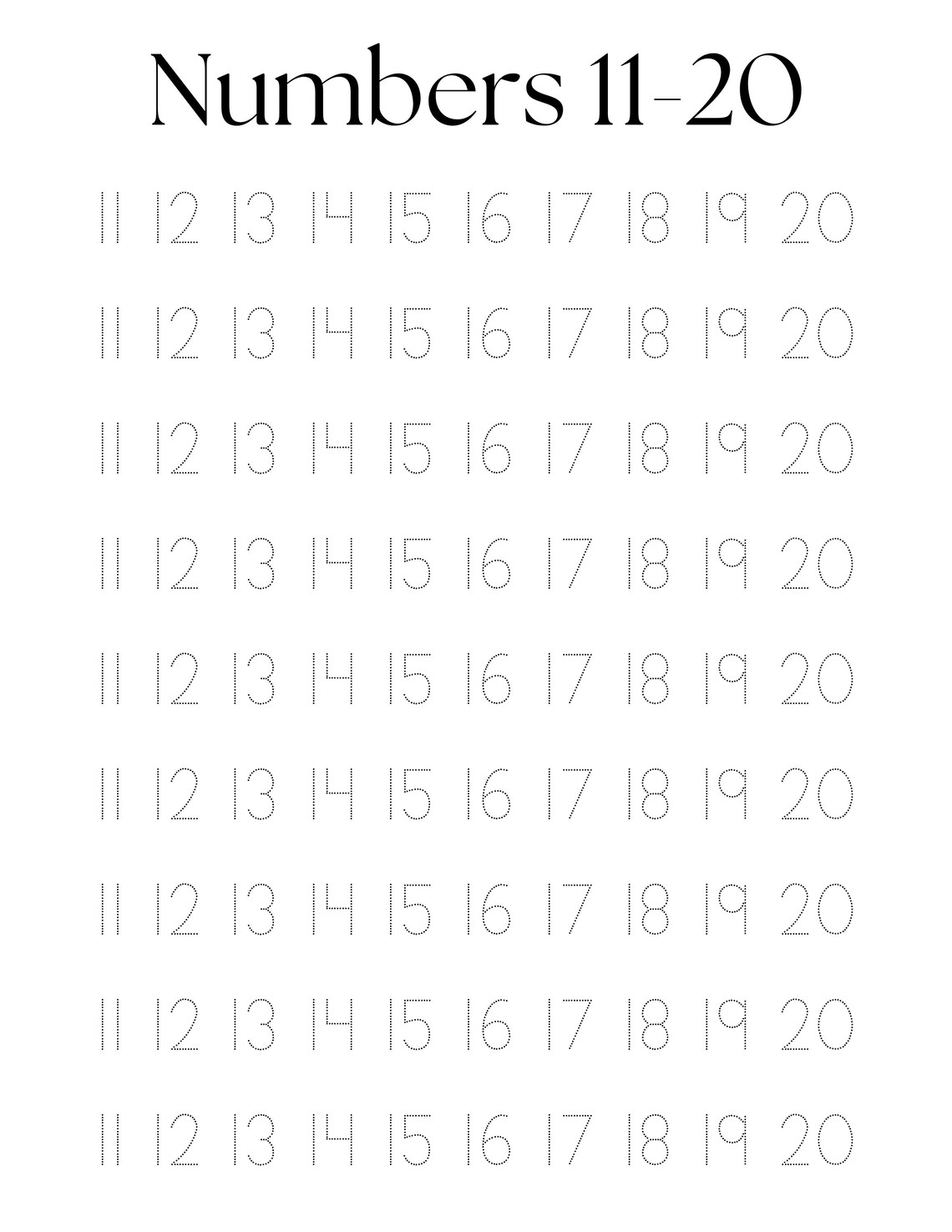 Numbers Tracing Sheets 1-100, Lined & Unlined, Plus Bonus Alphabet ...