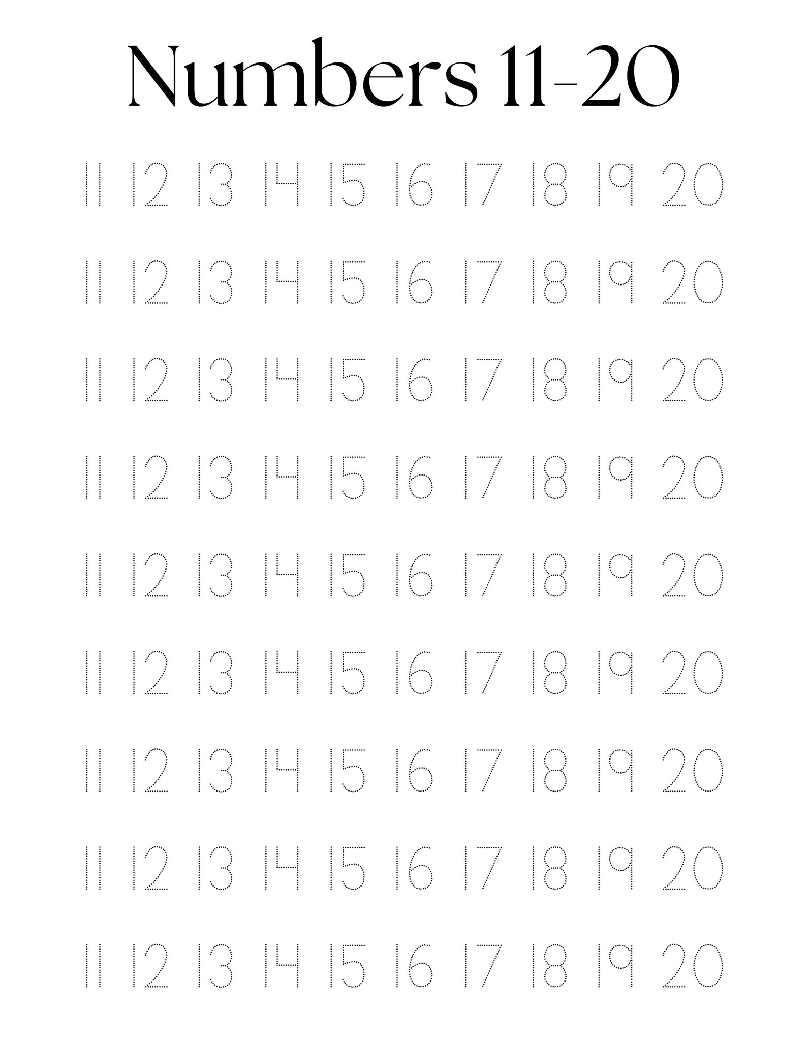 Numbers Tracing Sheets 1-100, Lined & Unlined, Plus Bonus Alphabet ...