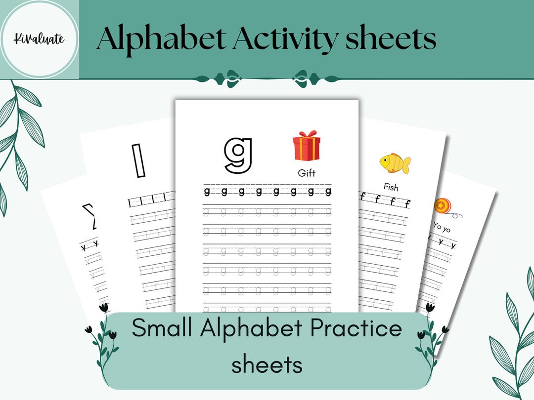 Alphabet Tracing Worksheets for Kids | Small Letter Practice | Fun ...