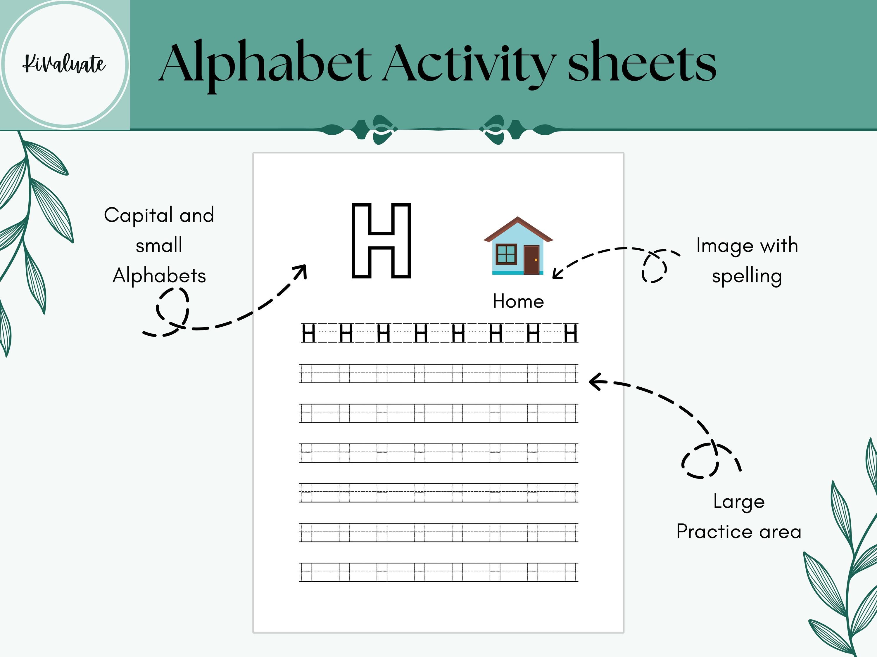 Ultimate Capital Letters Tracing Workbook for Pre-k & Kindergarten ...