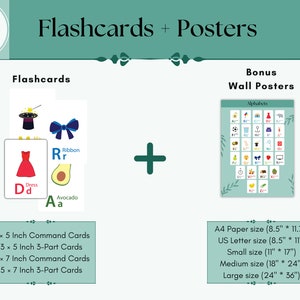 ABC Learning Cue, Digital Flash Cards Set, Early Literacy, Educational ...