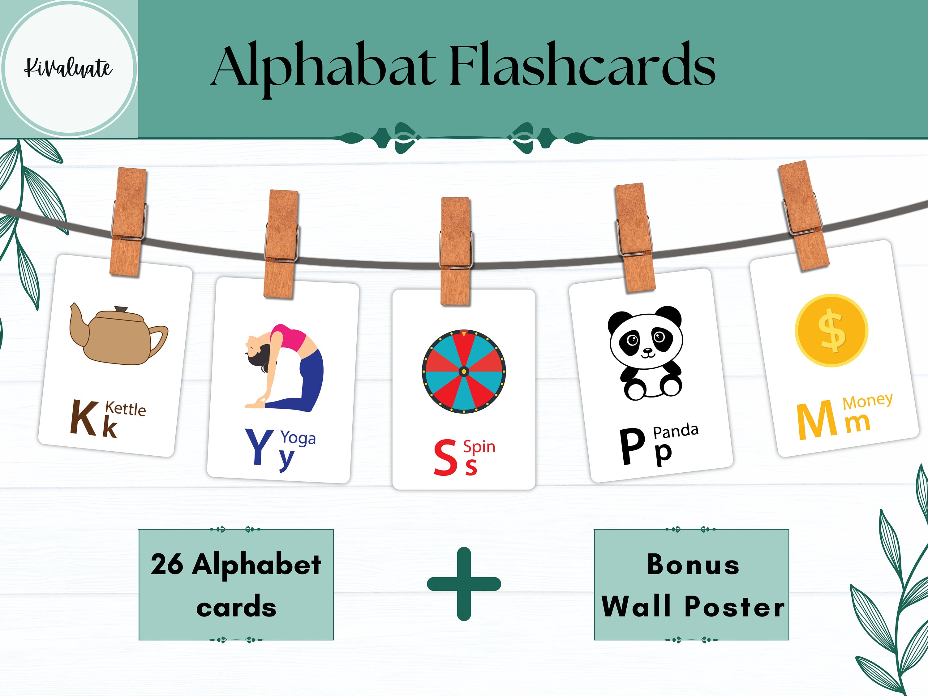 Alphabet Digital Flash Cards, Early Literacy, Interactive Learning ...