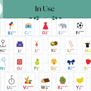 ABC Learning Cue, Digital Flash Cards Set, Early Literacy, Educational ...