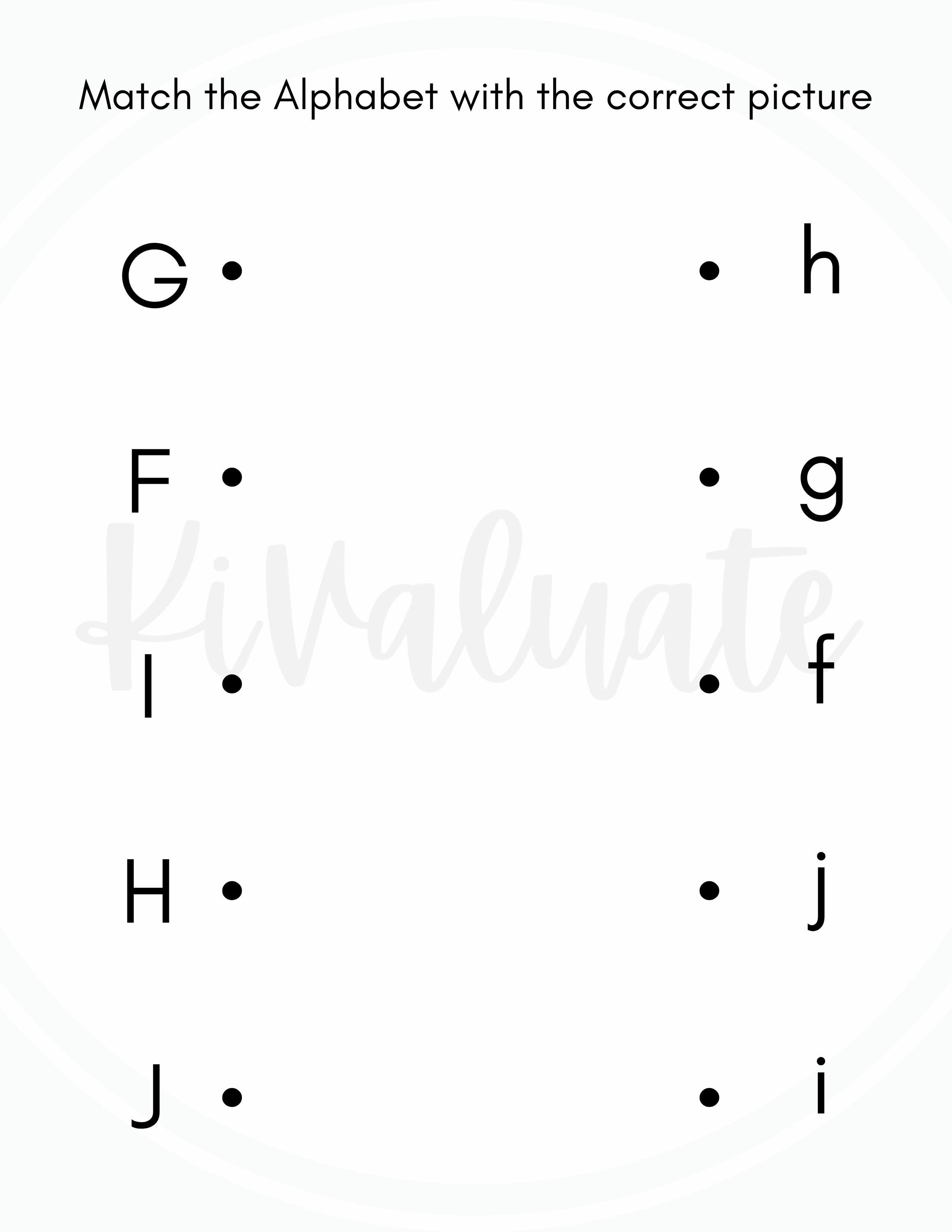 Alphabet Matching Cards for Kids Interactive ABC Learning Game, Bonus ...