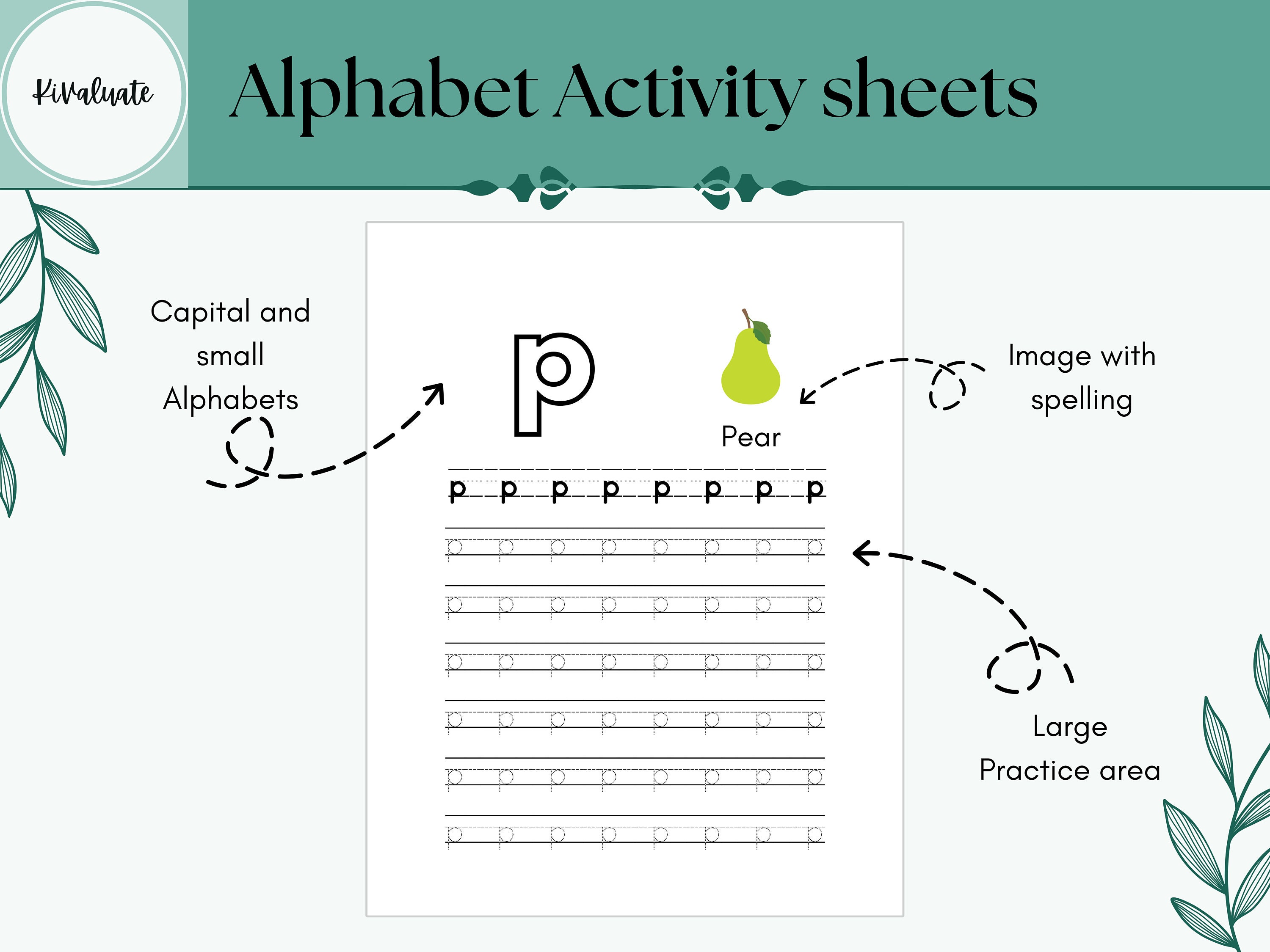 Montessori Small Letters Tracing Workbook: Pre-k and Kindergarten ...