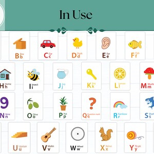 Digital Learning Cards, 26 Alphabets Cards, ABC Flashcards Set, Digital ...